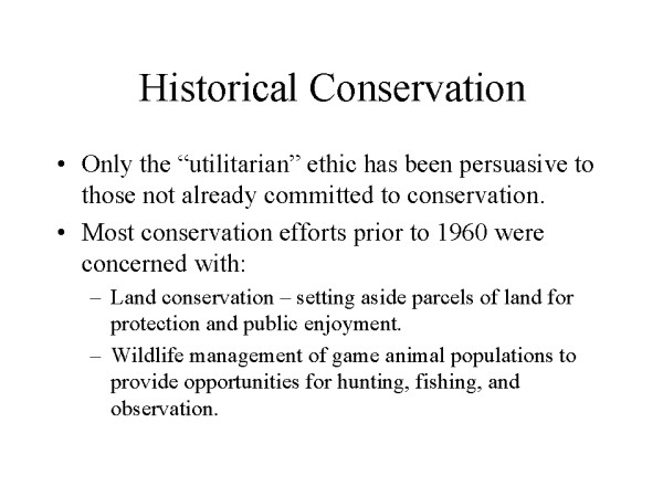 Historical Conservation